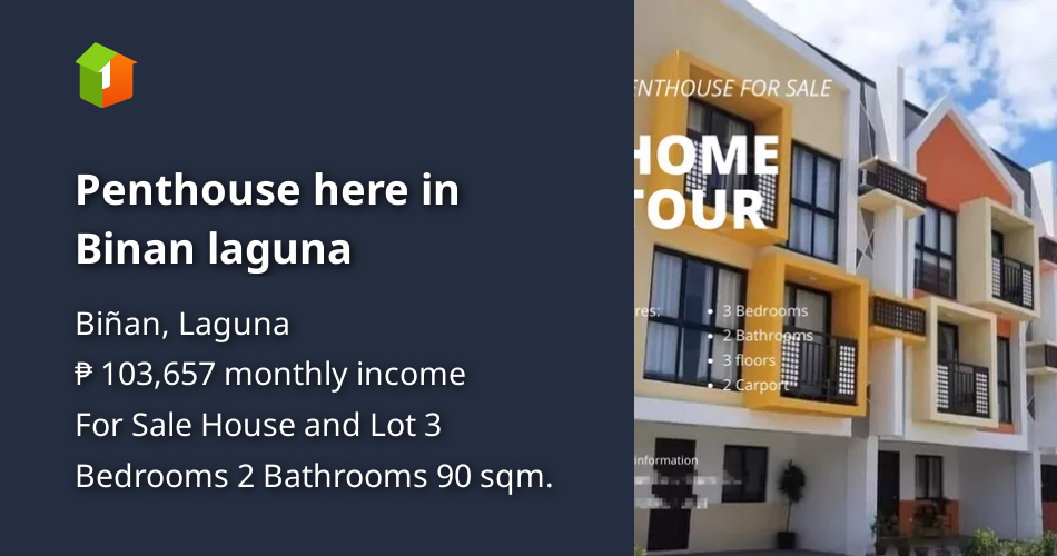 Penthouse here in Binan laguna [Houses and Lots 🏘️] (December 2024) in ...