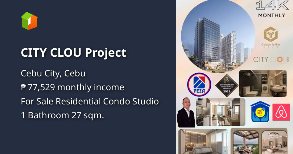CITY CLOU Project [Condos 🏙️] (March 2023) in Cebu City, Cebu for sale