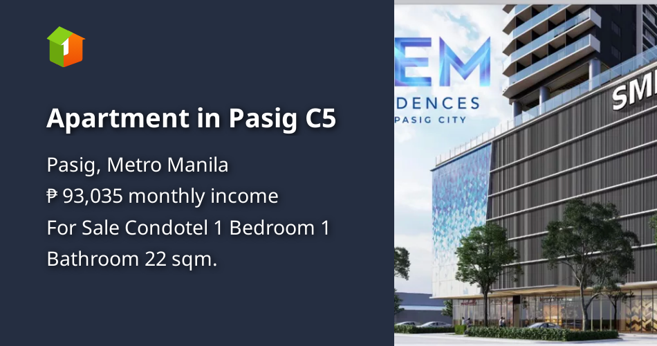 Apartment in Pasig C5 [Condos 🏙️] (January 2026) in Pasig, Metro Manila ...
