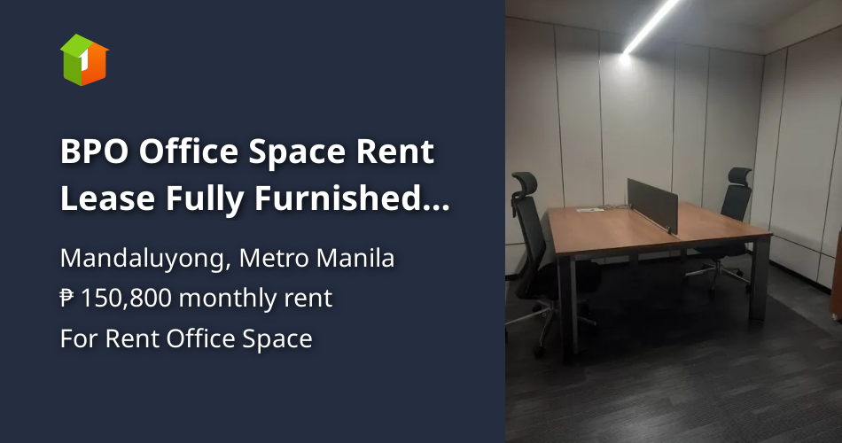 BPO Office Space Rent Lease Fully Furnished 232 sqm Mandaluyong ...
