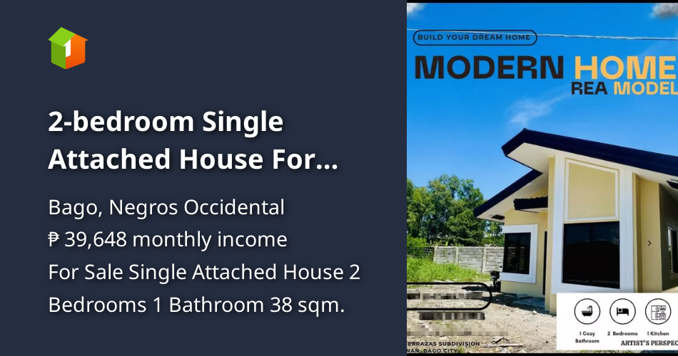 2-bedroom Single Attached House For Sale in Bago Negros Occidental ...