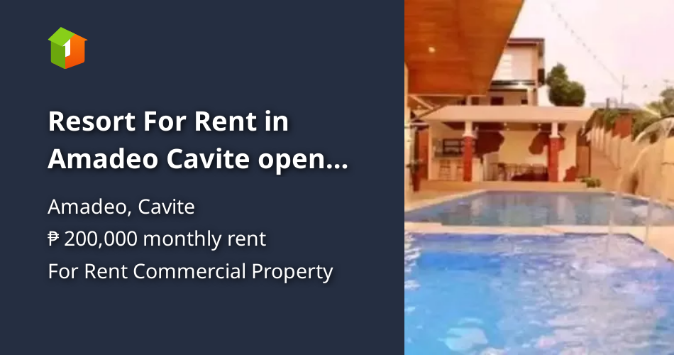 Resort For Rent in Amadeo Cavite open for subleased [Commercial ...