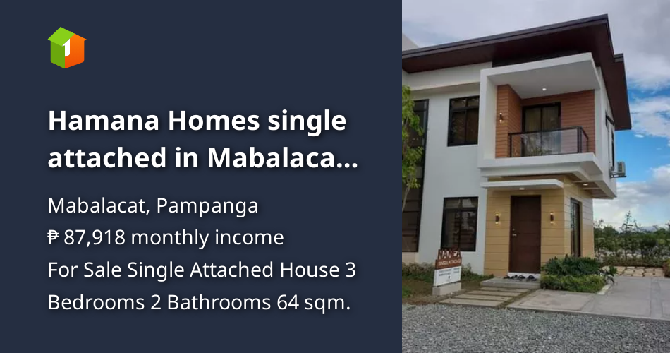 Hamana Homes single attached in Mabalacat City Pampanga [Houses and Lots 🏘️] (September 2023) in ...