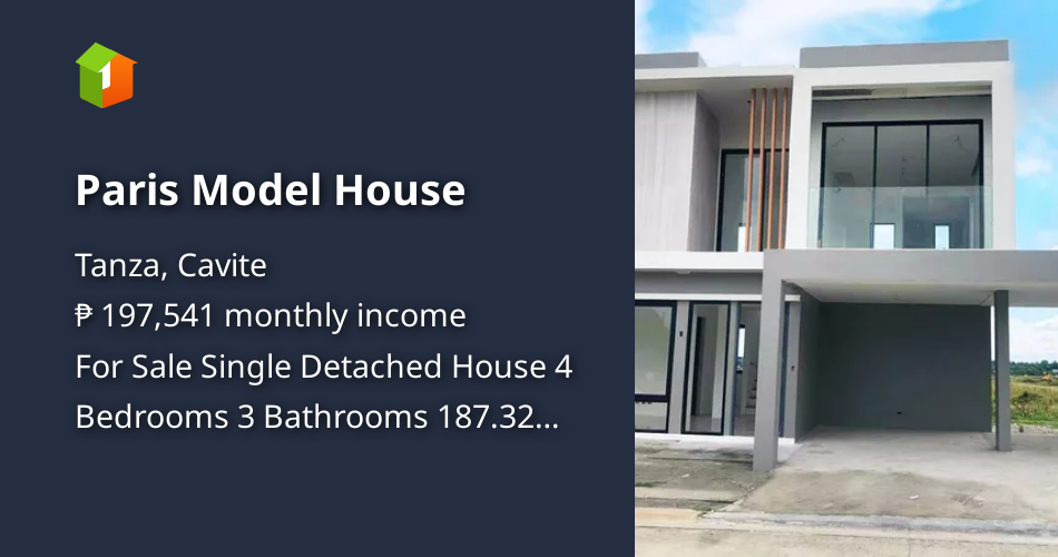 Paris Model House [Houses and Lots 🏘️] (September 2021) in Tanza ...