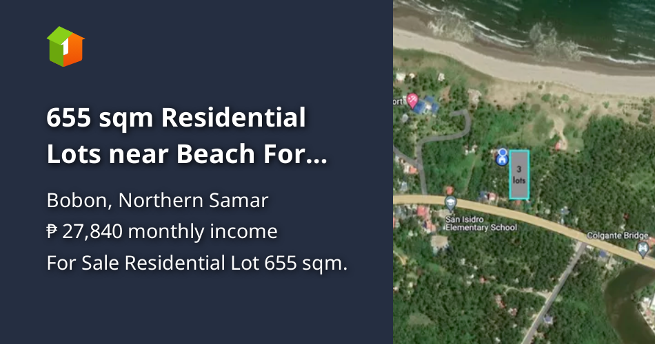 655 sqm Residential Lots near Beach For Sale in Bobon N Samar [Lots 🚜 ...
