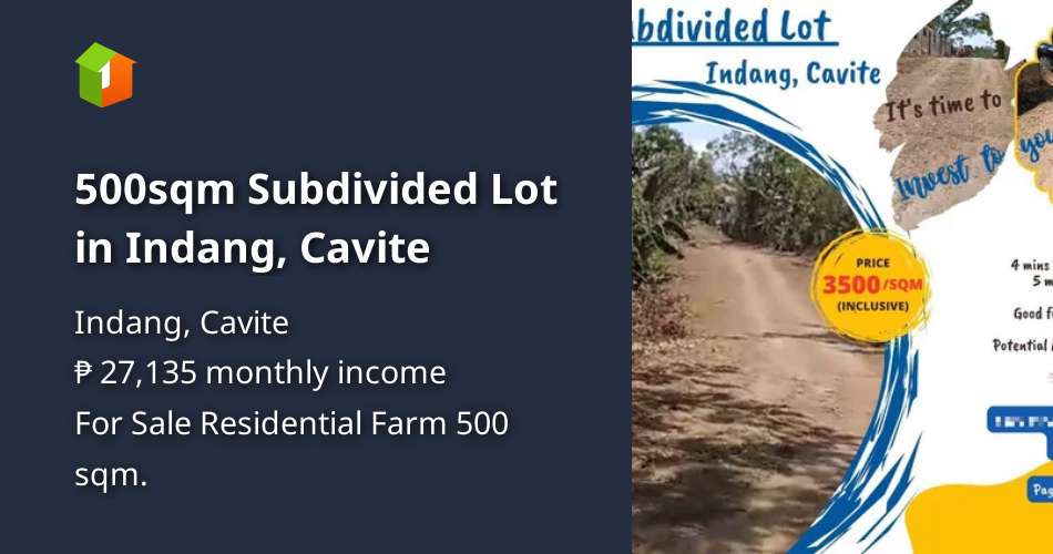 500sqm Subdivided Lot in Indang, Cavite [Lots 🚜] (March 2025) in Indang ...