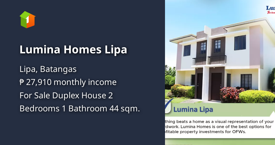 Lumina Homes Lipa [Houses and Lots 🏘️] (January 2024) in Lipa, Batangas ...