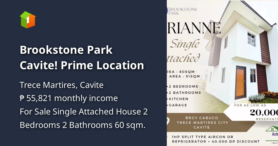 Brookstone Park Cavite! Prime Location [Houses and Lots 🏘️] (June 2024 ...