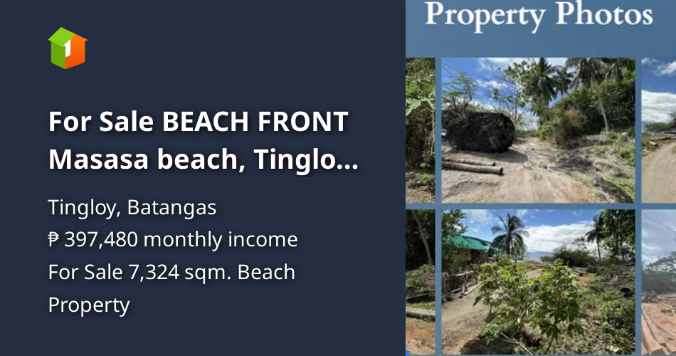 For Sale BEACH FRONT Masasa beach, Tingloy Batangas [Beach Properties 🏖 ...