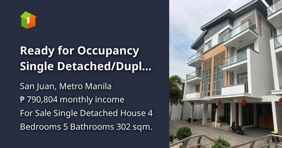 Ready for Occupancy Single Detached/Duplex Houses for sale in San Juan ...