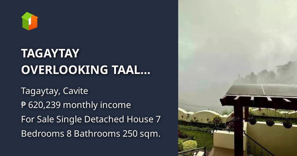TAGAYTAY OVERLOOKING TAAL VACATION HOUSE FOR SALE [Houses and Lots 🏘️ ...