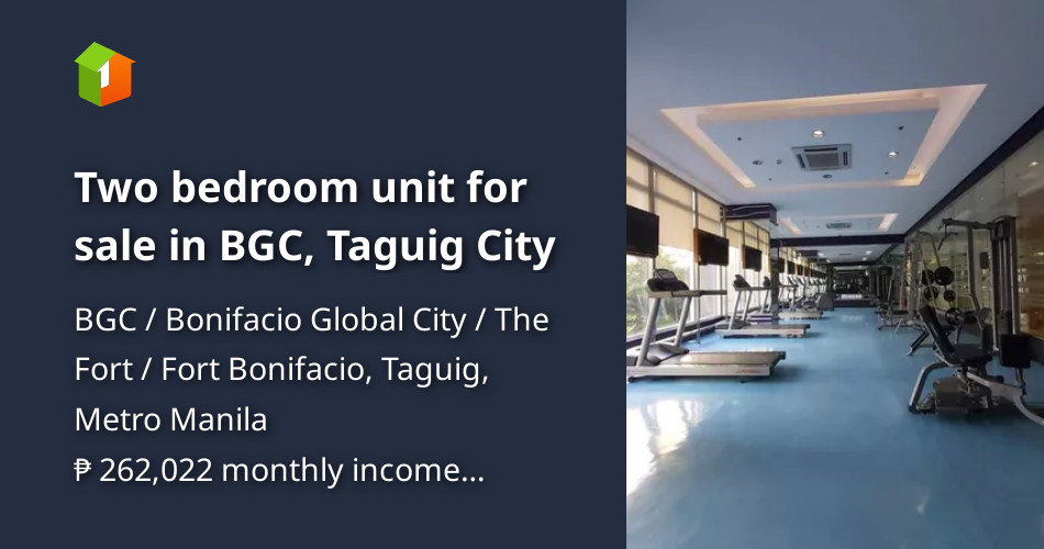 Two bedroom unit for sale in BGC, Taguig City [Condos 🏙️] (May 2023) in ...