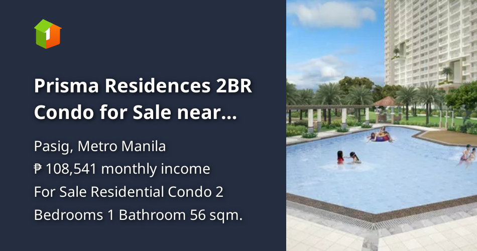 Prisma Residences 2BR Condo for Sale near Ortigas Pasig City [Condos 🏙️ ...