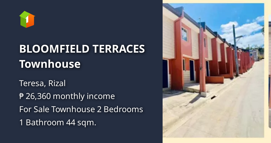 BLOOMFIELD TERRACES Townhouse [Houses and Lots 🏘️] (July 2025) in ...