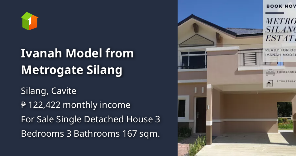 Ivanah Model from Metrogate Silang [Houses and Lots 🏘️] (July 2021) in ...