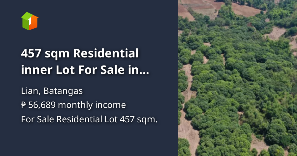 457 sqm Residential inner Lot For Sale in Lian Batangas [Lots 🚜] (July ...
