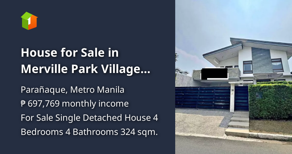 House for Sale in Merville Park Village Paranaque City [Houses and Lots ...