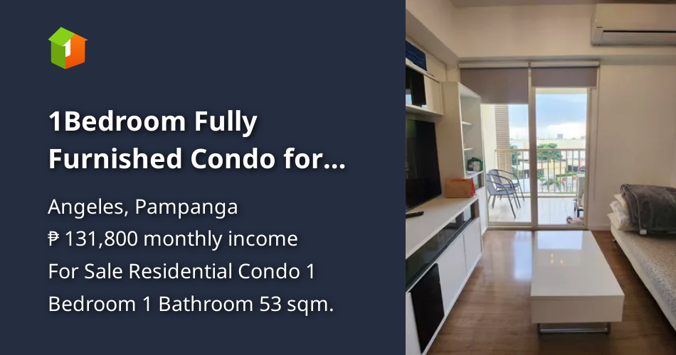 1Bedroom Fully Furnished Condo for sale in Marquee Residences with ...