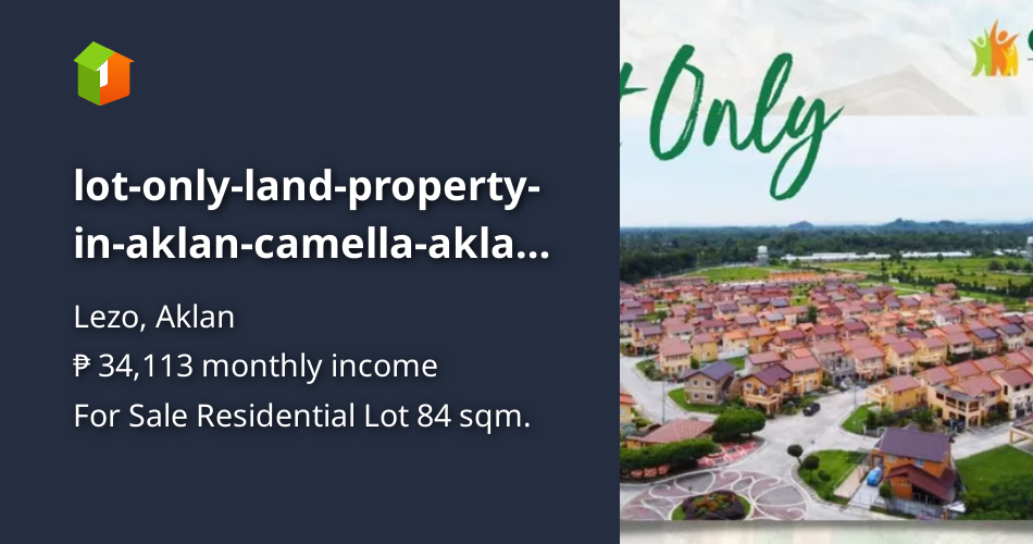 Lot-only-land-property-in-aklan-camella-aklan-near-boracay [Lots 🚜 ...