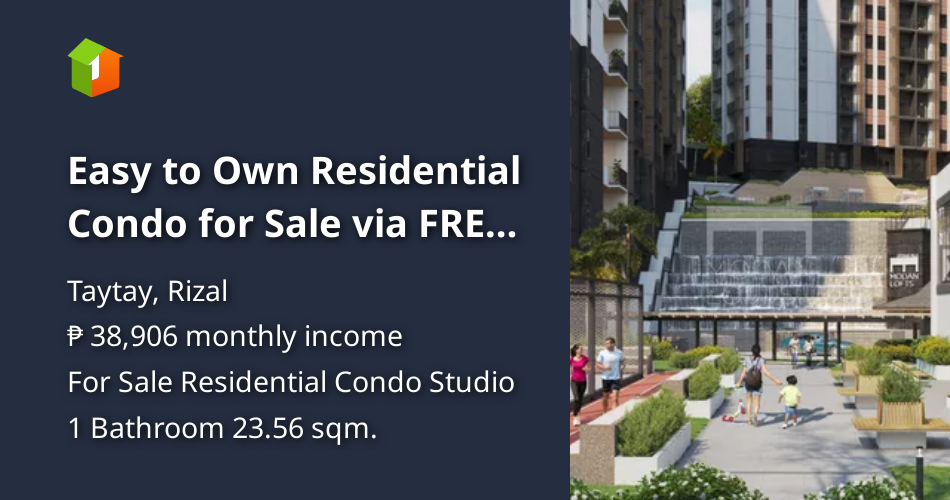 Easy to Own Residential Condo for Sale via FREE Bank Financing: Invest ...