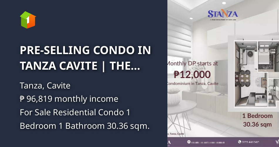 PRE-SELLING CONDO IN TANZA CAVITE | THE SONNET AT STANZA [Condos 🏙️ ...