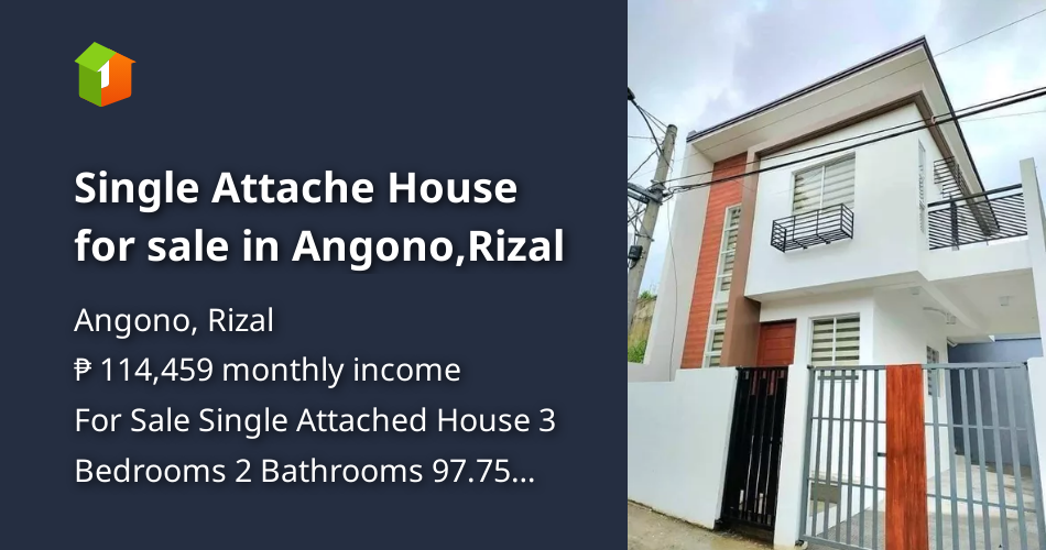 Single Attache House for sale in Angono,Rizal [Houses and Lots 🏘️ ...