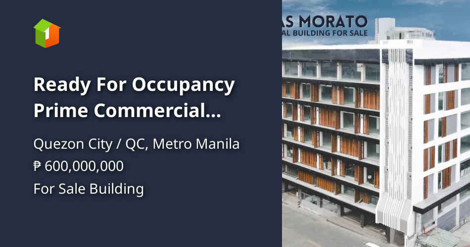 Ready For Occupancy Prime Commercial Building For Sale in Quezon City ...