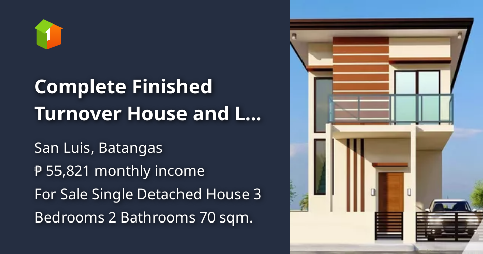 Complete Finished Turnover House and Lot na Affordable [Houses and Lots ...
