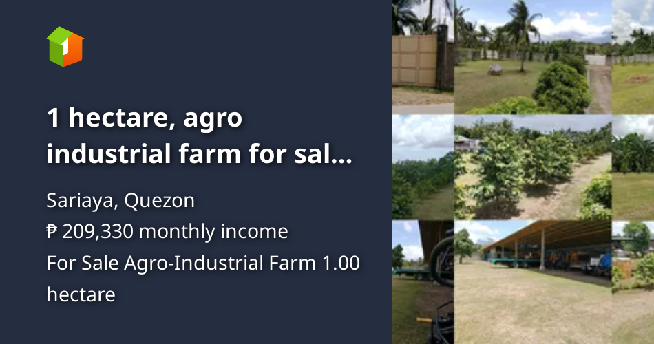 1 hectare, agro industrial farm for sale in Sariaya, Quezon [Lots 🚜] (May 2025) in Sariaya ...