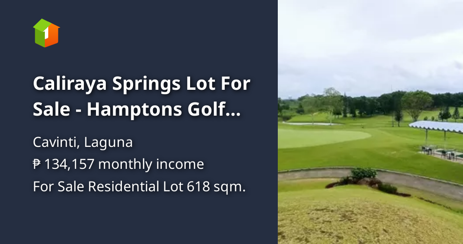 Caliraya Springs Lot For Sale - Hamptons Golf Course Laguna [Lots 🚜 ...