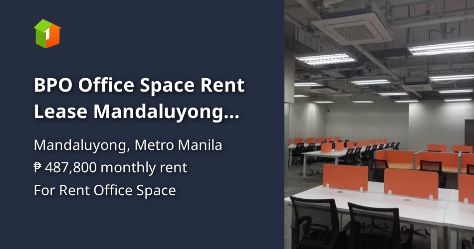 BPO Office Space Rent Lease Mandaluyong City Manila 542 sqm [Commercial ...