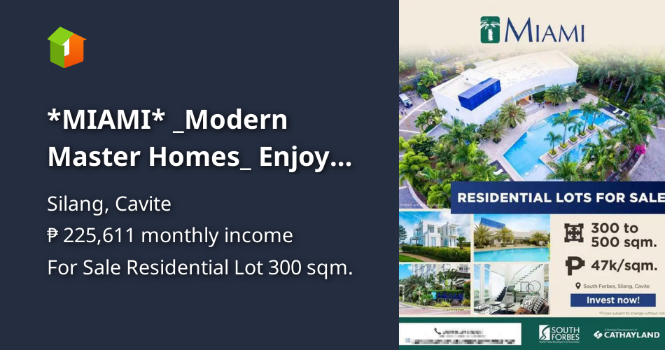 *MIAMI* _Modern Master Homes_ Enjoy the vibrant resort community [Lots 🚜] (October 2025) in ...