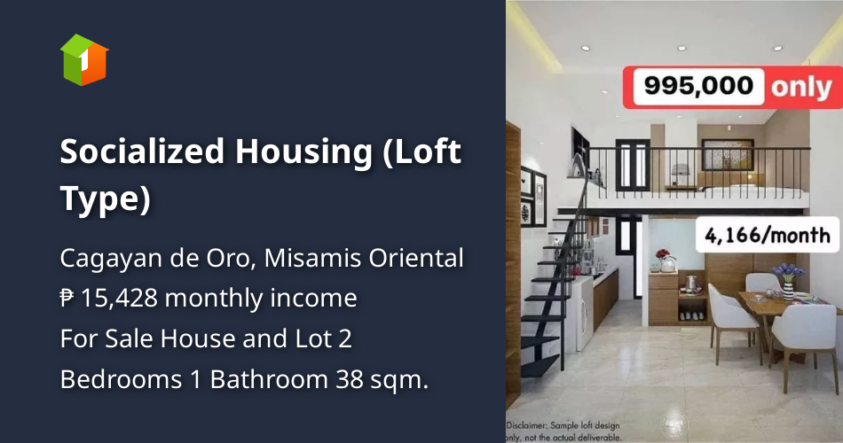 Socialized Housing (Loft Type) [Houses and Lots 🏘️] (May 2024) in ...