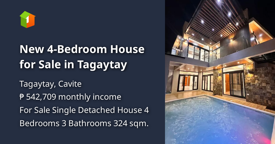 New 4-Bedroom House for Sale in Tagaytay [Houses and Lots 🏘️ ...