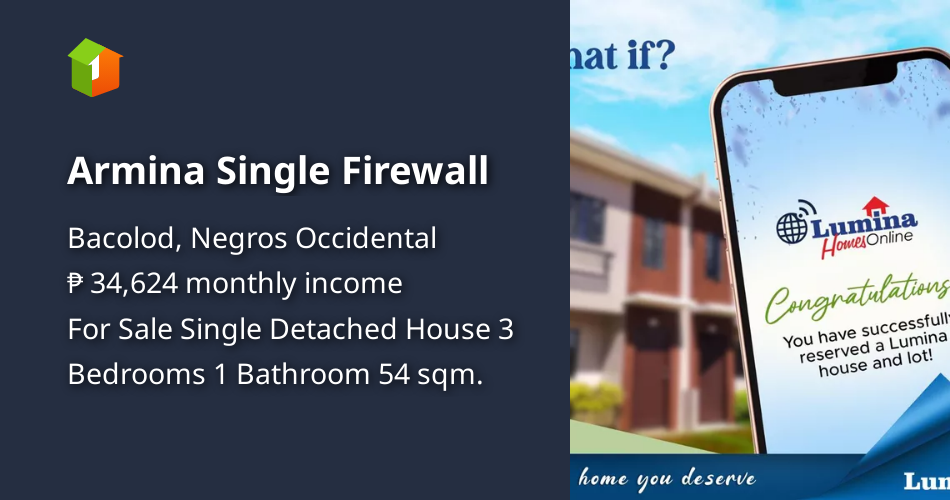 Armina Single Firewall [Houses and Lots 🏘️] (March 2023) in Bacolod ...