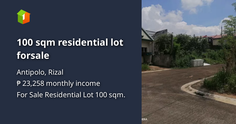 100 sqm residential lot forsale [Lots 🚜] (January 2023) in Antipolo ...
