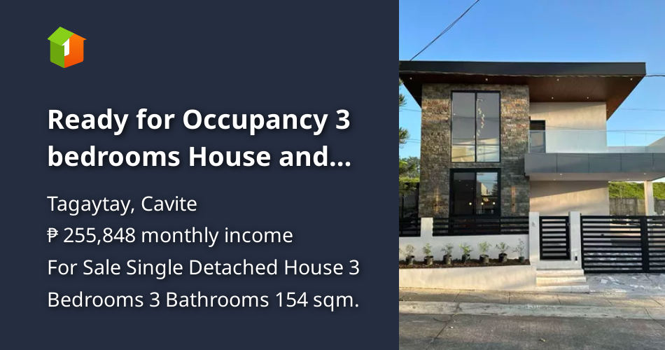 Ready for Occupancy 3 bedrooms House and Lot in Metrogate Manors Tagaytay [Houses and Lots 🏘️ ...