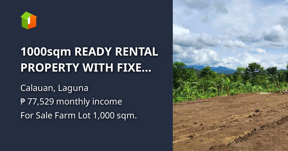 1000sqm READY RENTAL PROPERTY WITH FIXED RENTAL INCOME [Lots 🚜] (July ...