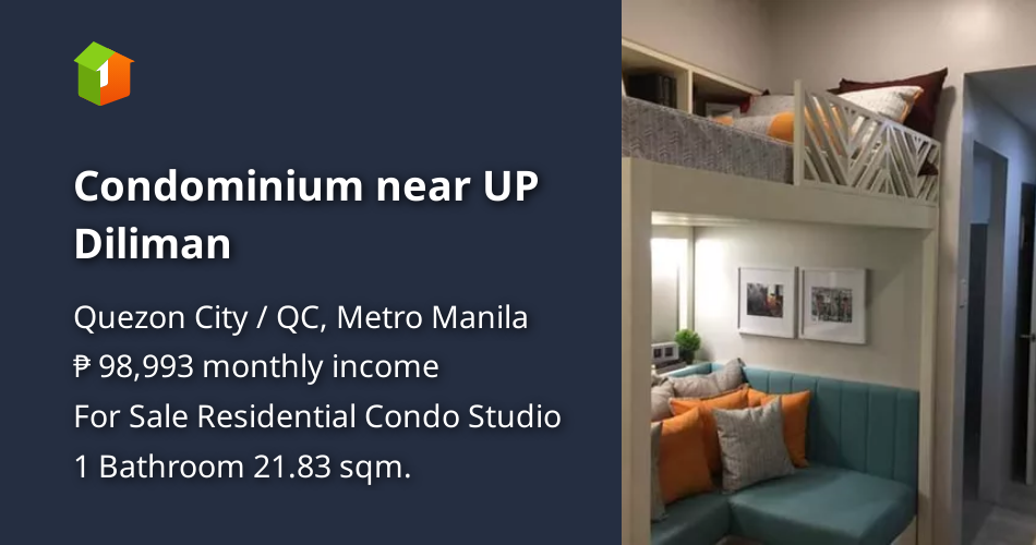 Condominium near UP Diliman [Condos 🏙️] (April 2024) in Quezon City ...