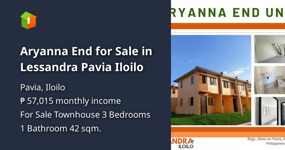 Aryanna End for Sale in Lessandra Pavia Iloilo [Houses and Lots 🏘️ ...