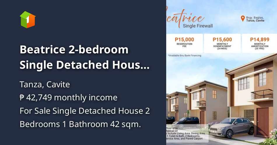 Beatrice 2-bedroom Single Detached House For Sale in Tanza Cavite ...