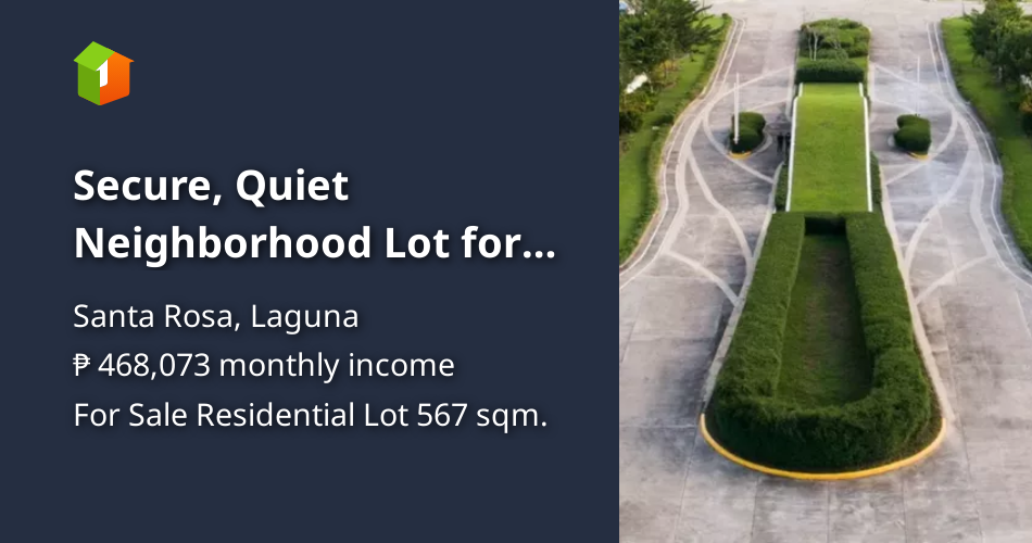 Secure, Quiet Neighborhood Lot for Sale in Trava Greenfield City [Lots ...
