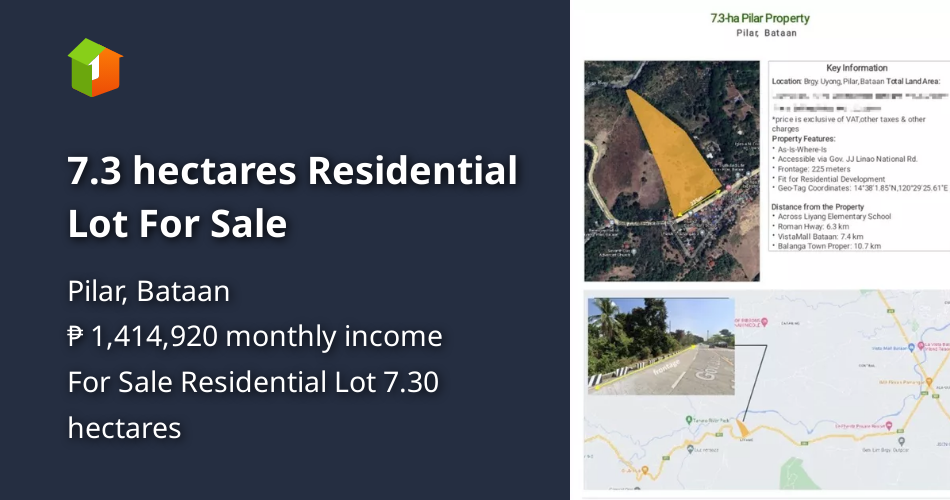 7.3 hectares Residential Lot For Sale [Lots 🚜] (January 2026) in Pilar ...