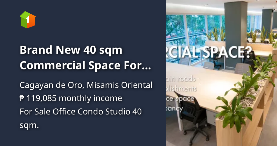 Brand New 40 sqm Commercial Space For Sale in Primavera City, Cagayan ...
