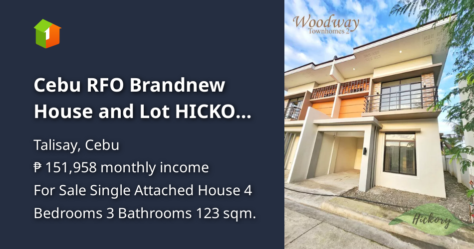 Cebu RFO Brandnew House and Lot HICKORY Model Unit in Mohon Talisay ...