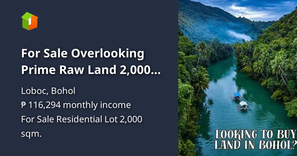 For Sale Overlooking Prime Raw Land 2,000 sqm in Loboc, Bohol [Lots 🚜] (August 2025) in Loboc ...