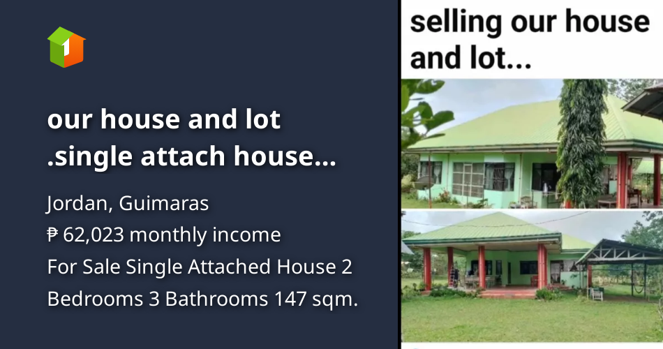 Our house and lot .single attach house with 2 large bedrooms. [Houses ...