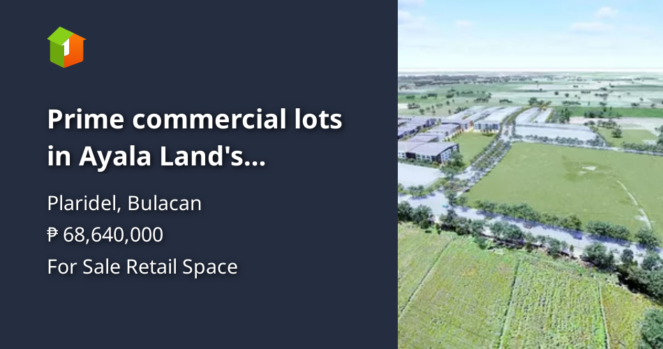 Prime commercial lots in Ayala Land's Crossroads Estate, Plaridel ...