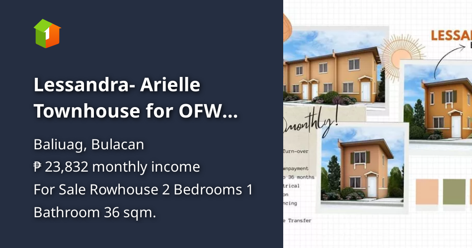 Lessandra- Arielle Townhouse for OFW and Locally Employed [Houses and ...