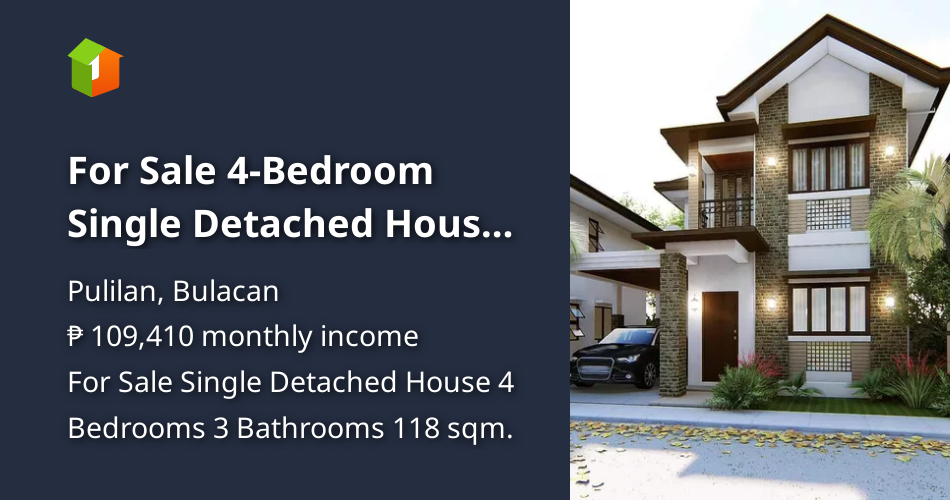 For Sale 4-Bedroom Single Detached House in Pulilan Bulacan [Houses and ...